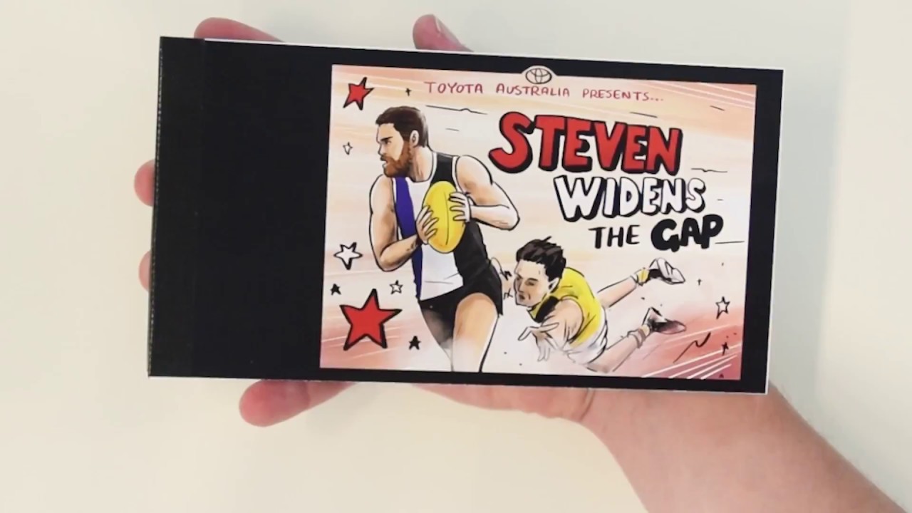Toyota Footy Flip Books: Steven Widens the Gap - Toyota Lifestyle